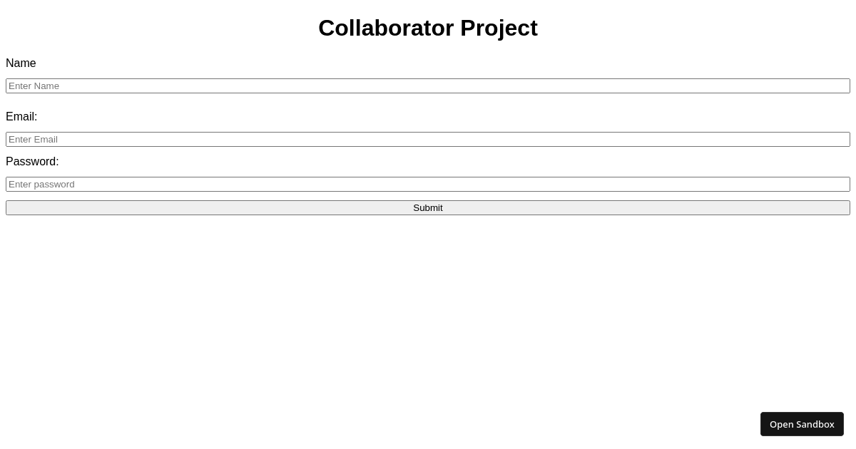 interview - Codesandbox