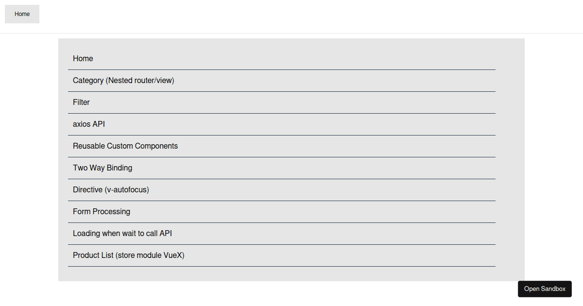 training-project1 - Codesandbox