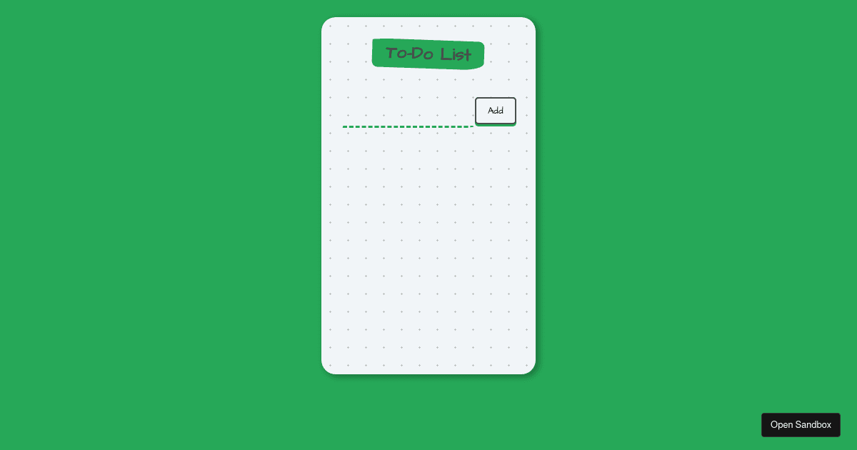 to-do-list-forked - Codesandbox