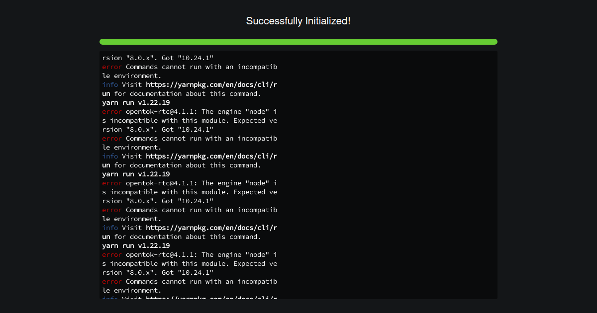 opentok video conference - Codesandbox