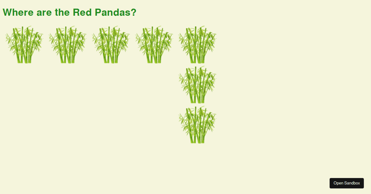 Red Panda Hide And Seek Codesandbox 6267