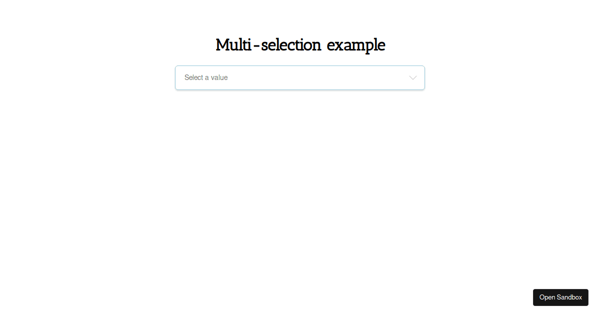 React Downshift Multi-select with Styled Components - Codesandbox