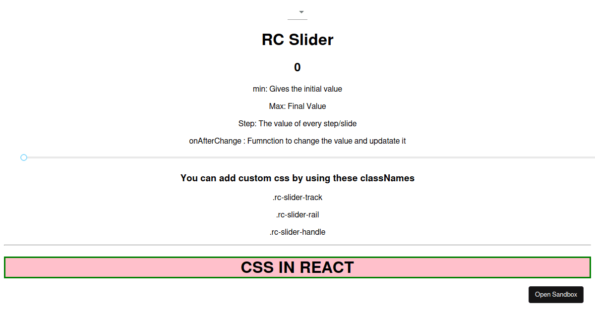react-slider - Codesandbox