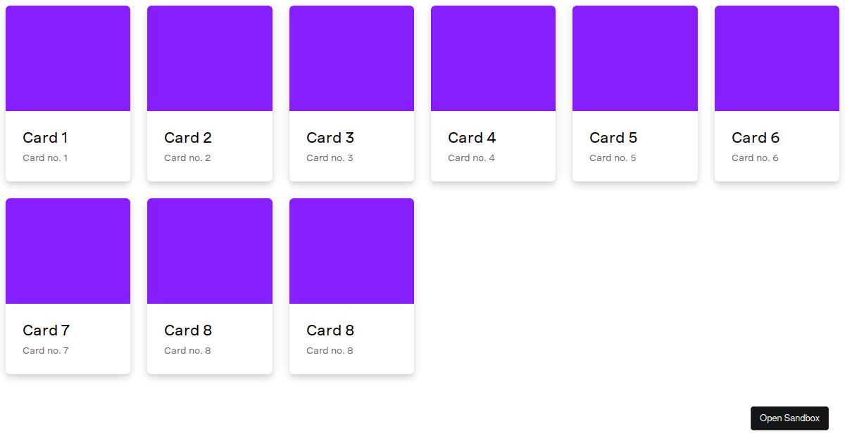Layout And Card Codesandbox