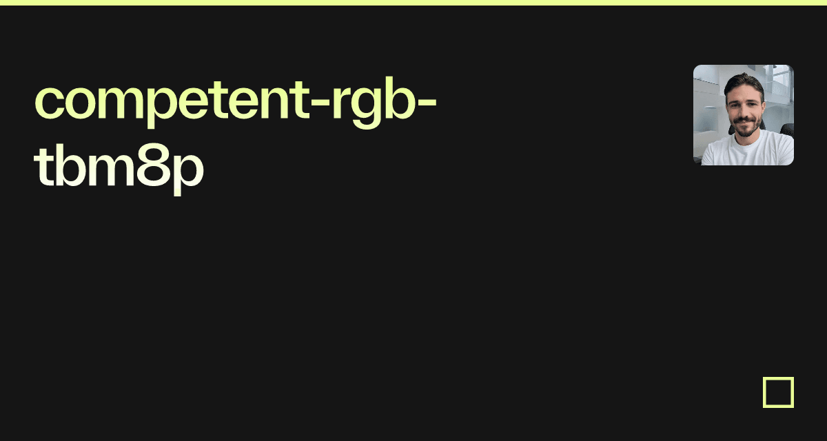 competent-rgb-tbm8p - Codesandbox