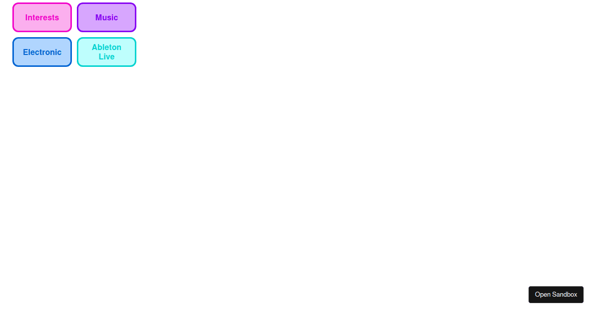 Drawing a mind map with three.js and React – Step 2 - Codesandbox