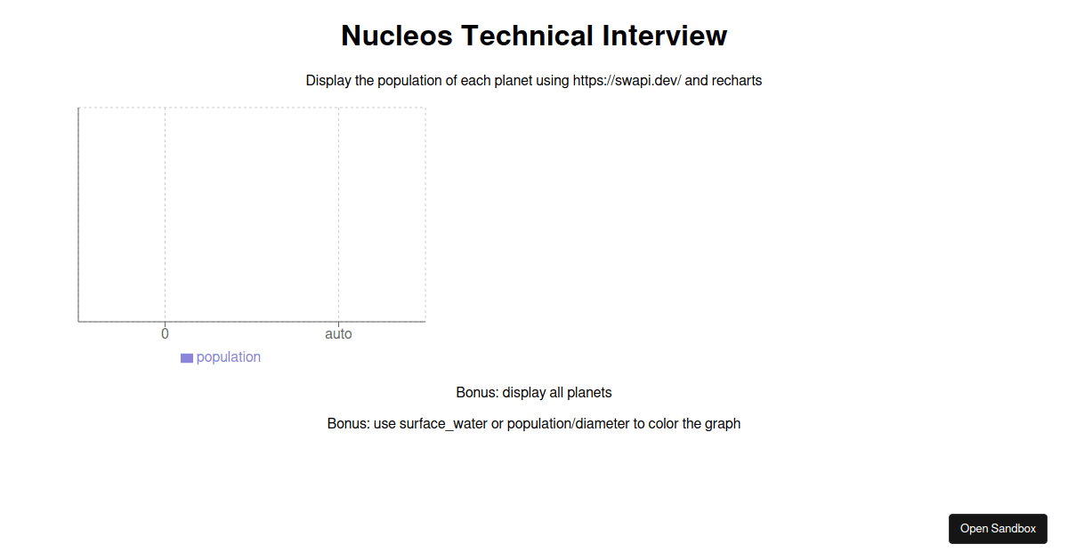 Nucleos Technical Interview 1-5 - Codesandbox
