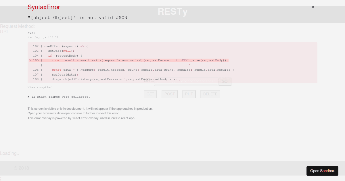 resty - Codesandbox