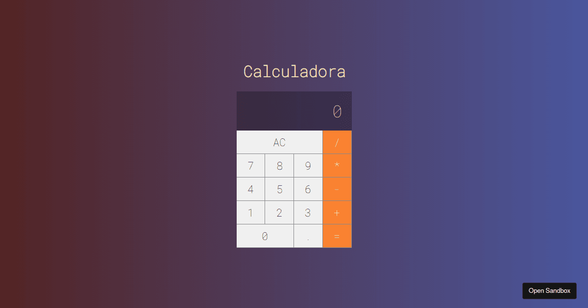 Calculadora-react - Codesandbox