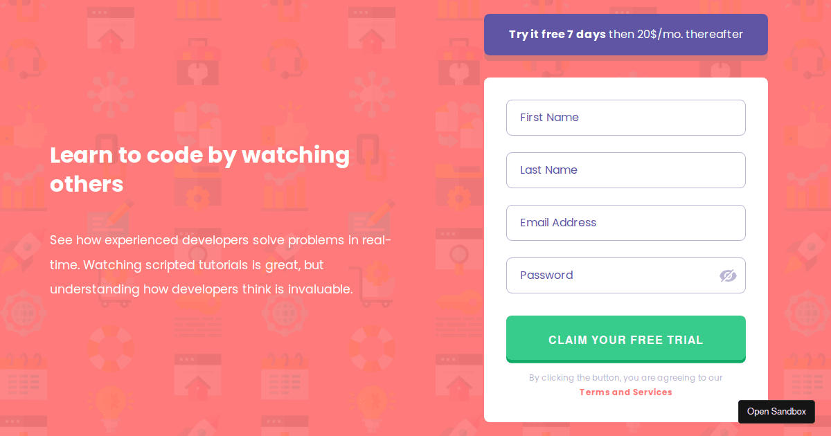 Frontend-Mentor-Form-Validation-Challenge - Codesandbox Frontend-Mentor-Form-Validation-Challenge - Codesandbox