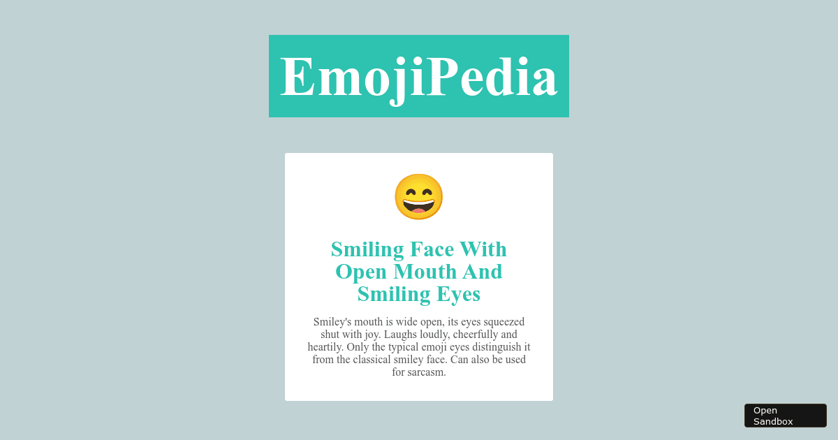 emoji - Codesandbox