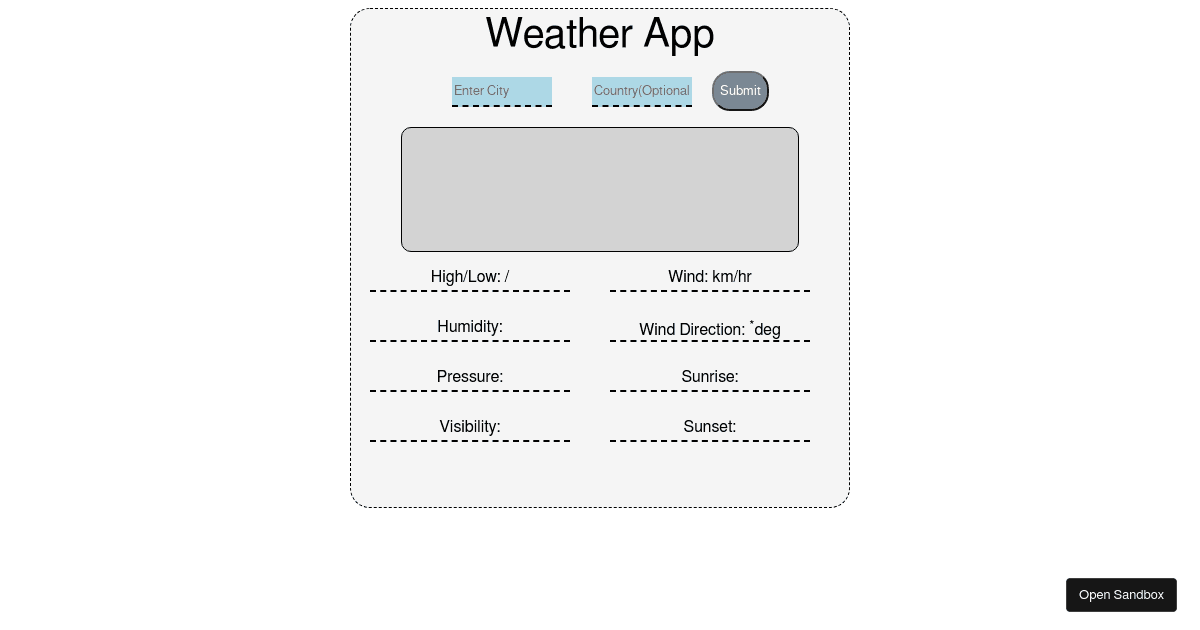 weather - Codesandbox