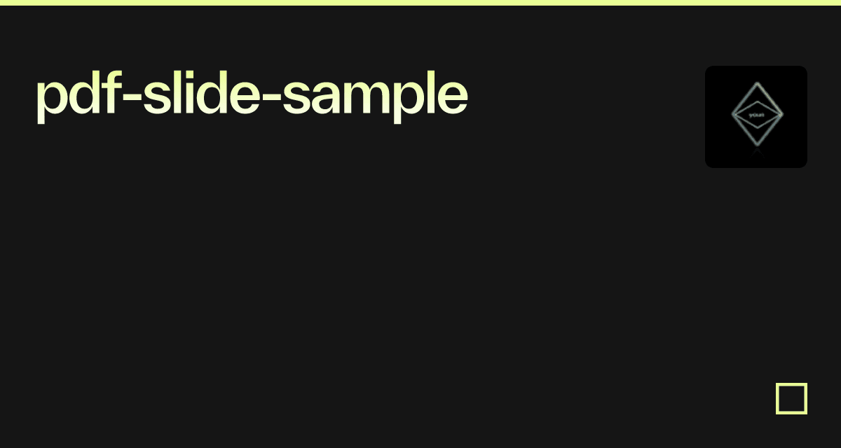 pdf-slide-sample - Codesandbox