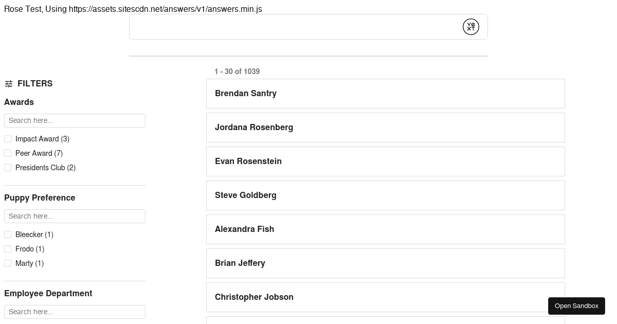 Overriding Facet Options - Codesandbox