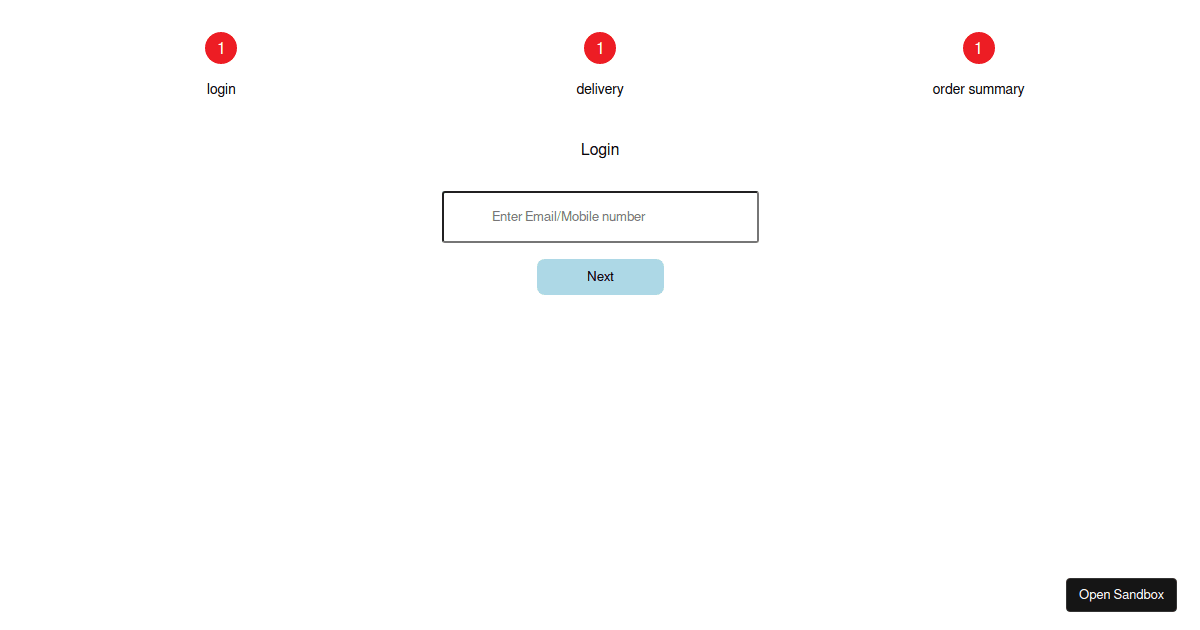 react-stepper (forked) - Codesandbox