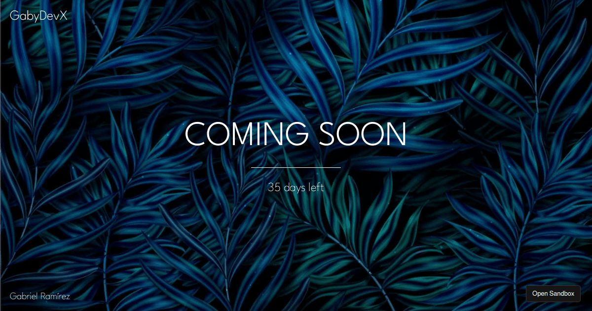 coming-soon-landing-page-copy - Codesandbox