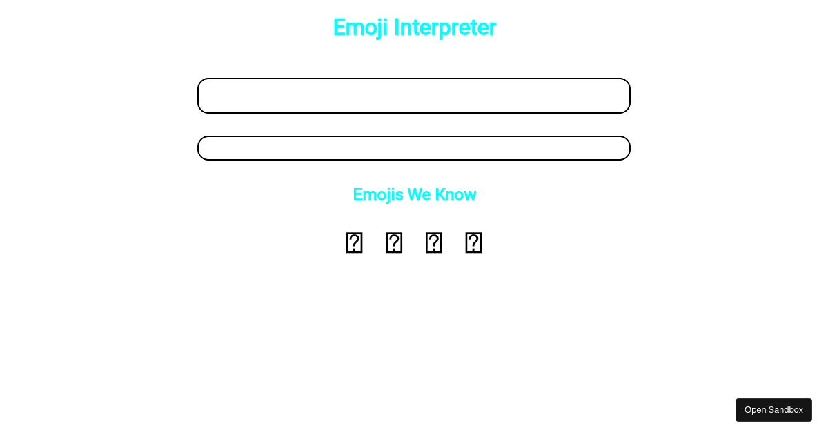 emoji-interpreter - Codesandbox