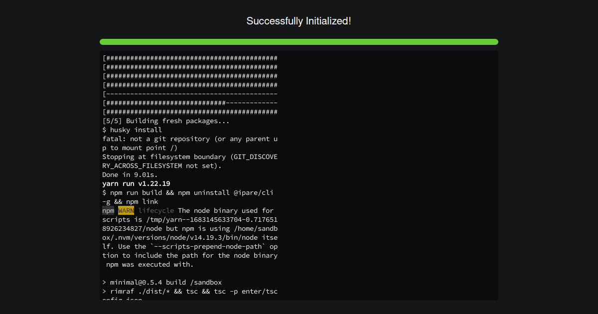 minimal - Codesandbox