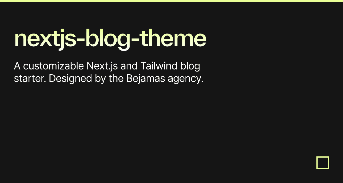 nextjs-blog-theme - Codesandbox