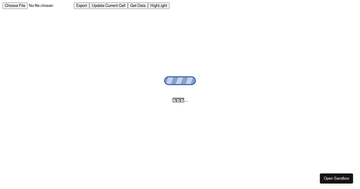 Luckysheet (forked) - Codesandbox