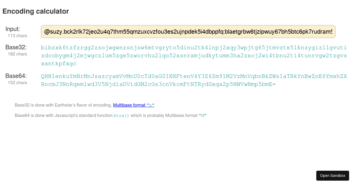 base 32 and base 64 calculator - Codesandbox