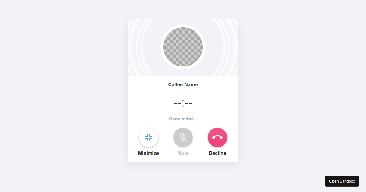 Softphone Mockup - Codesandbox