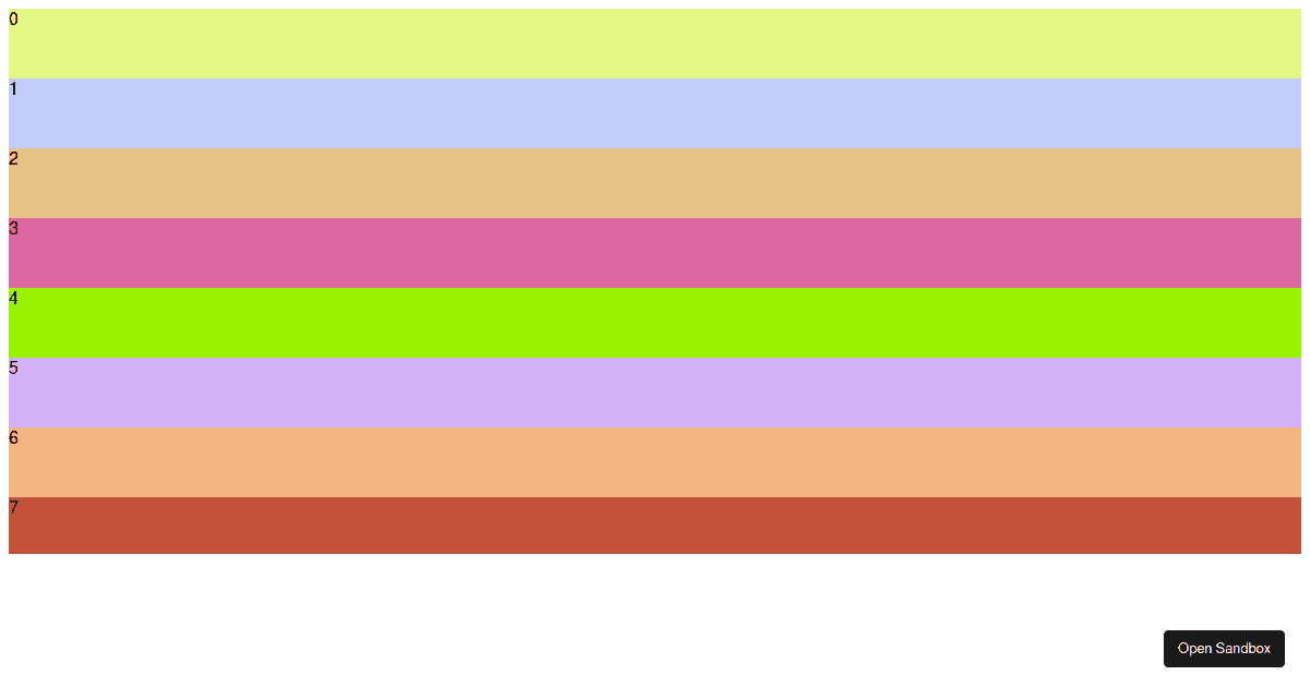 virtual-list - Codesandbox