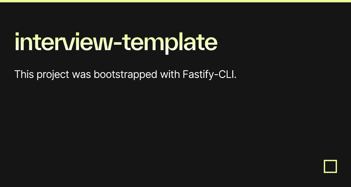 interview-template - Codesandbox