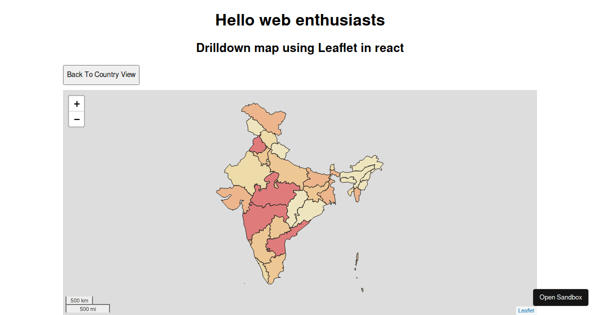 GaneshKathar/React-LeafLet-Drilldown-Map - Codesandbox