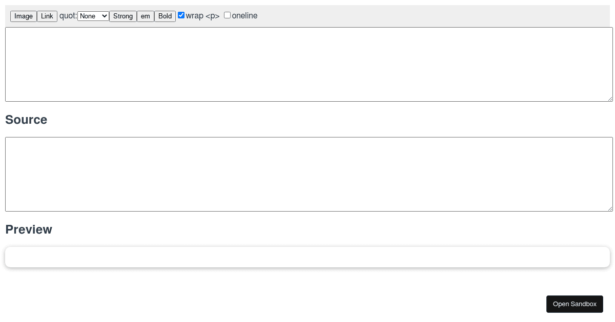 Vue Simple Markup Editor Codesandbox