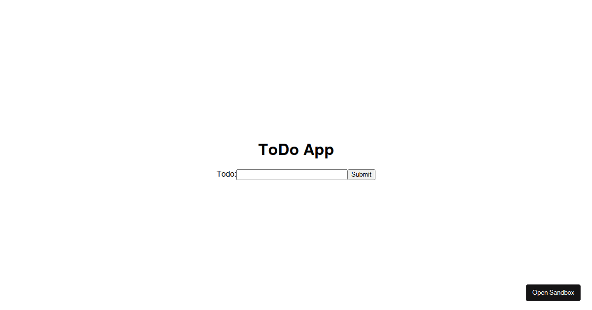 ReactHooks - ToDo App (Local Storage) - Codesandbox