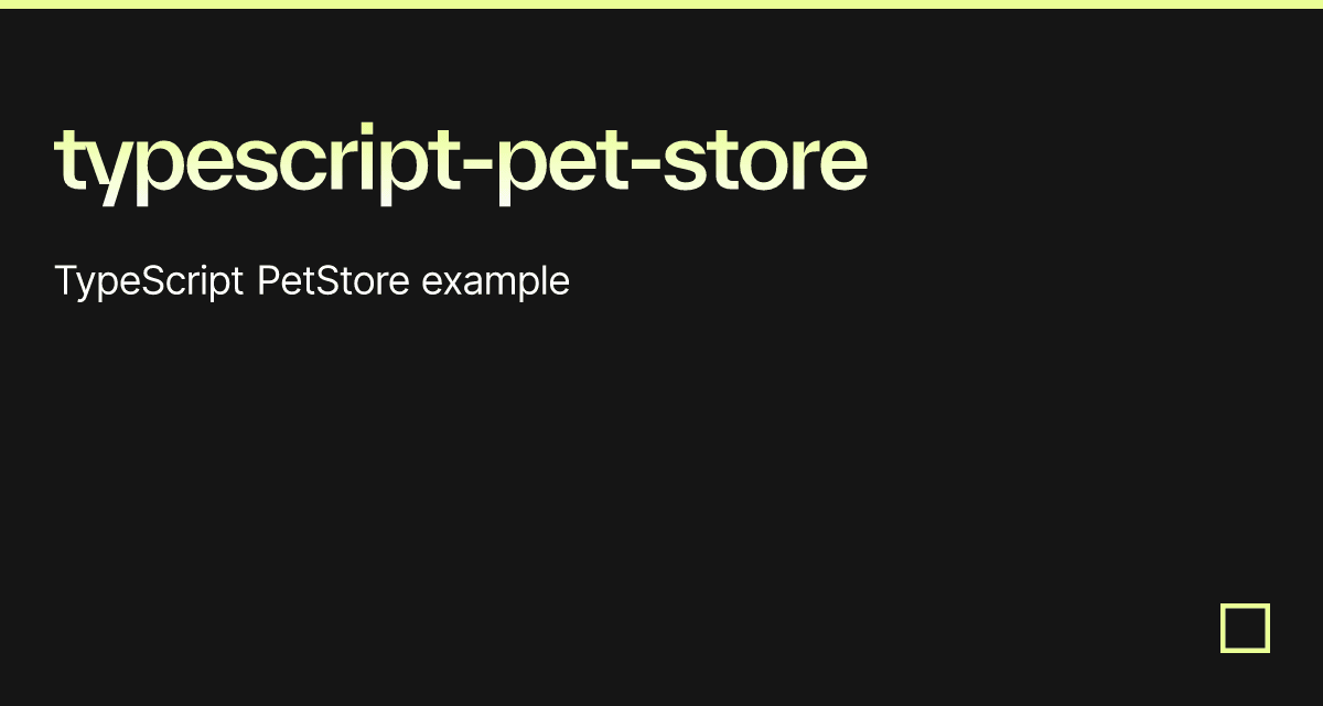 typescript-pet-store - Codesandbox