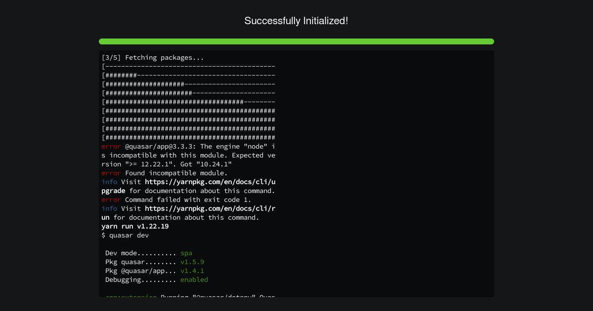 hasura + quasar - Codesandbox