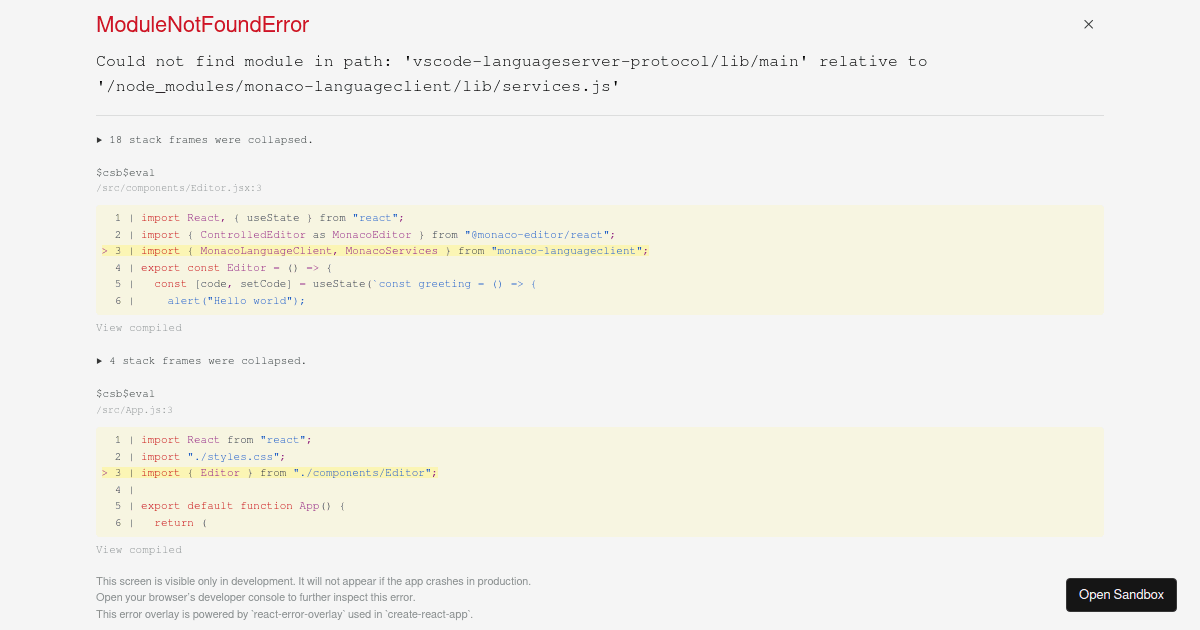 Monaco Editor (controlled component) (forked) - Codesandbox Monaco Editor (controlled component) (forked) - Codesandbox