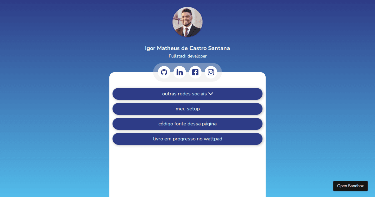 my-linktree - Codesandbox