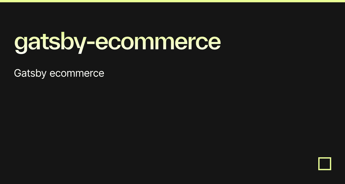 gatsby-ecommerce - Codesandbox