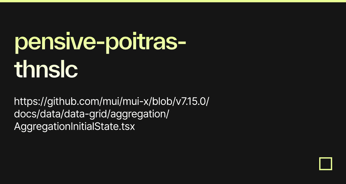 pensive-poitras-thnslc - Codesandbox