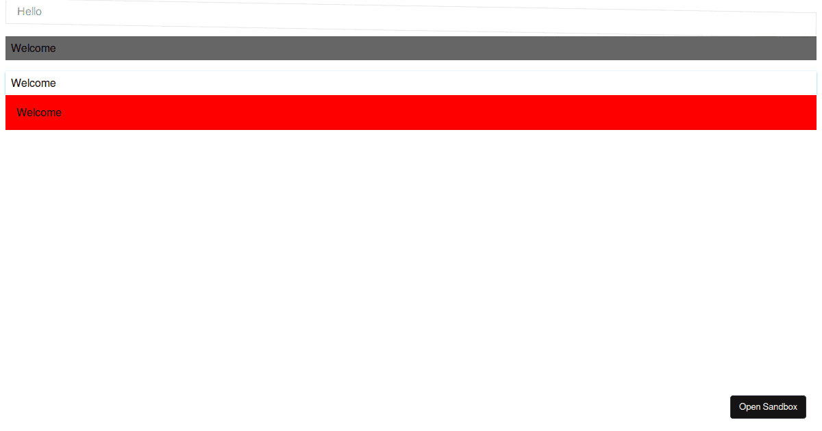 Example Codesandbox