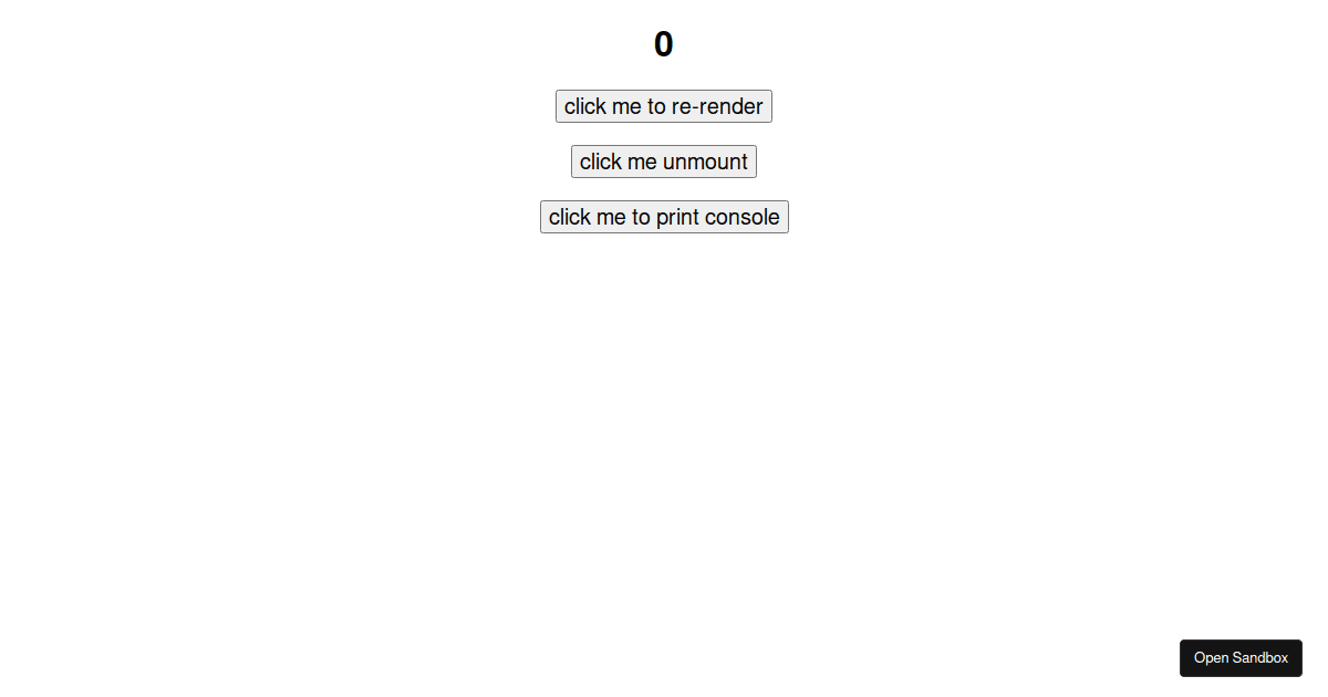 useEffect with Cleanup - Codesandbox