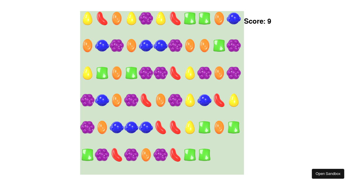 candycrush - Codesandbox