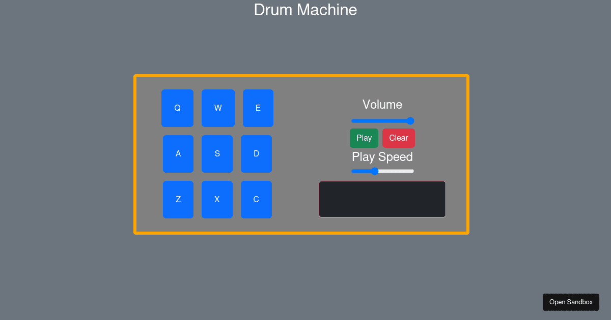 drum-machine - Codesandbox