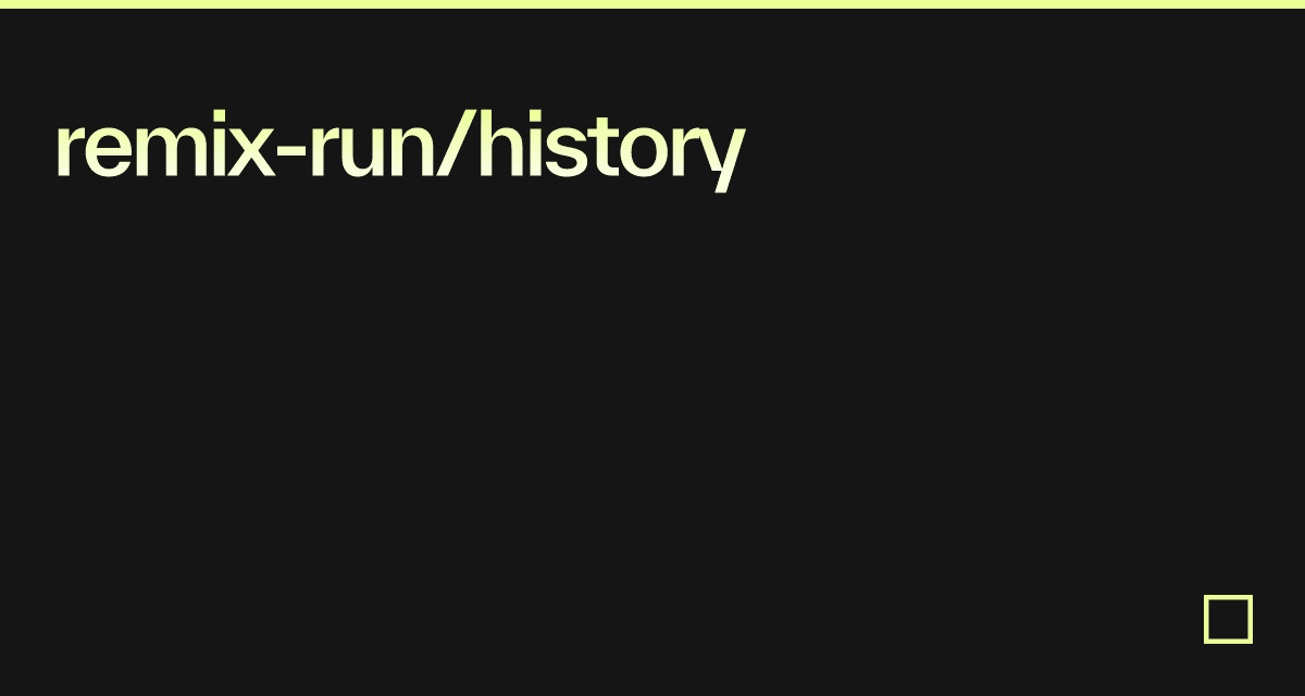 remix-run/history - Codesandbox