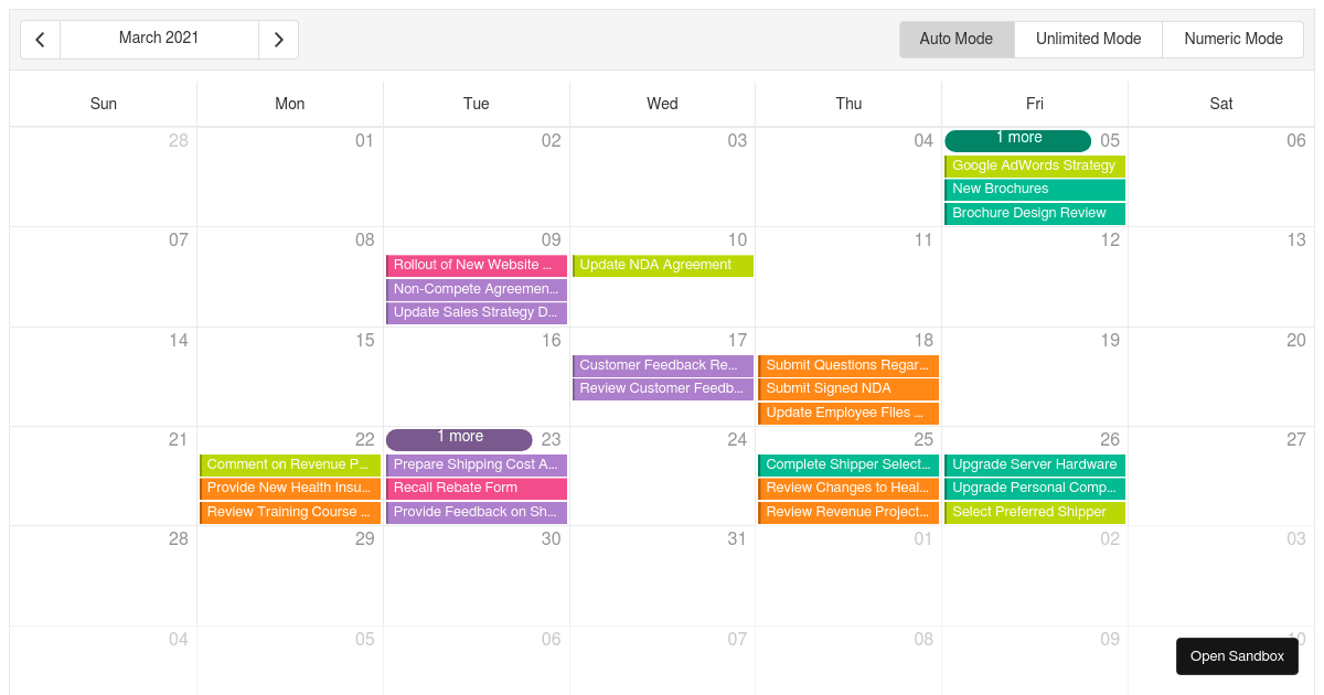 Limit the Appointment Count per Cell - DevExtreme Scheduler - Codesandbox
