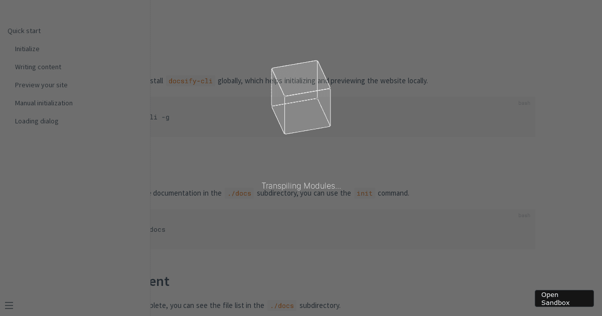 docsify-template - Codesandbox