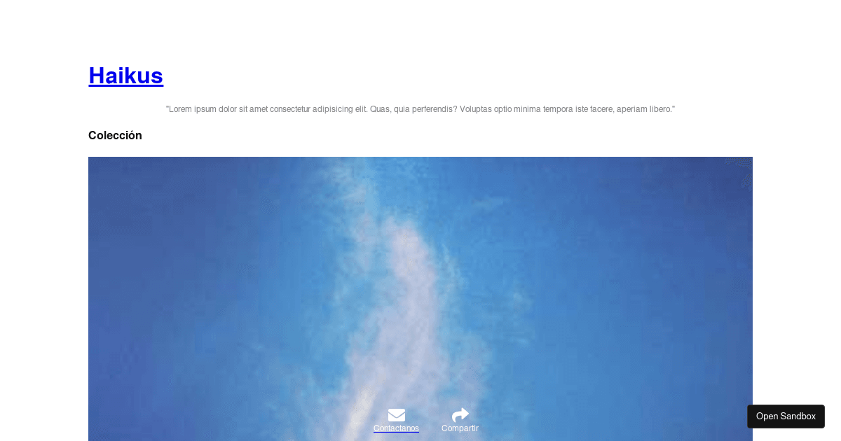 react-haikus - Codesandbox