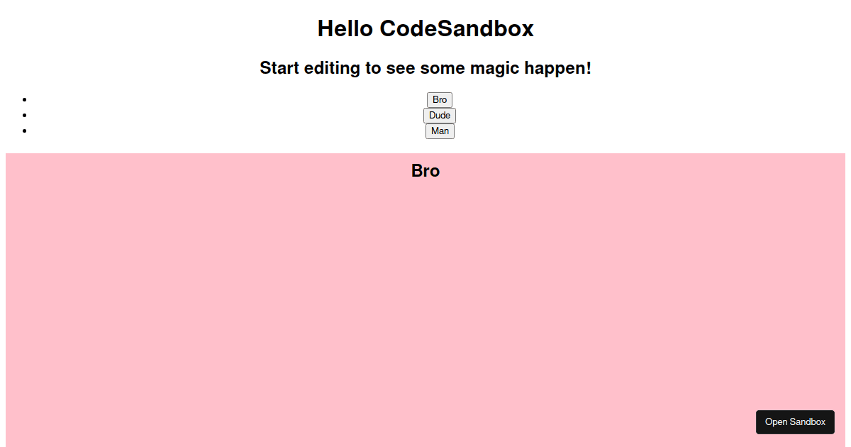 Animate Presence - Codesandbox