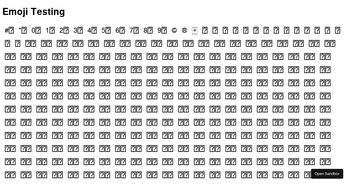 Emoji picker apple data - Codesandbox