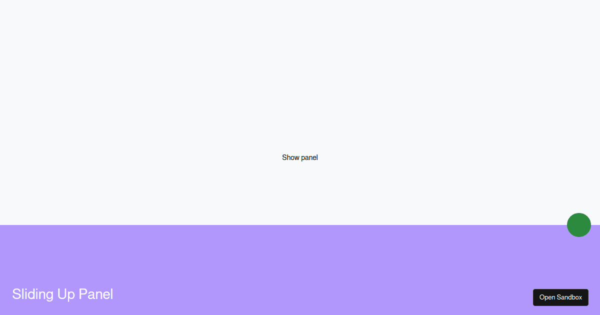 React Native Sliding Up Panel (forked) - Codesandbox