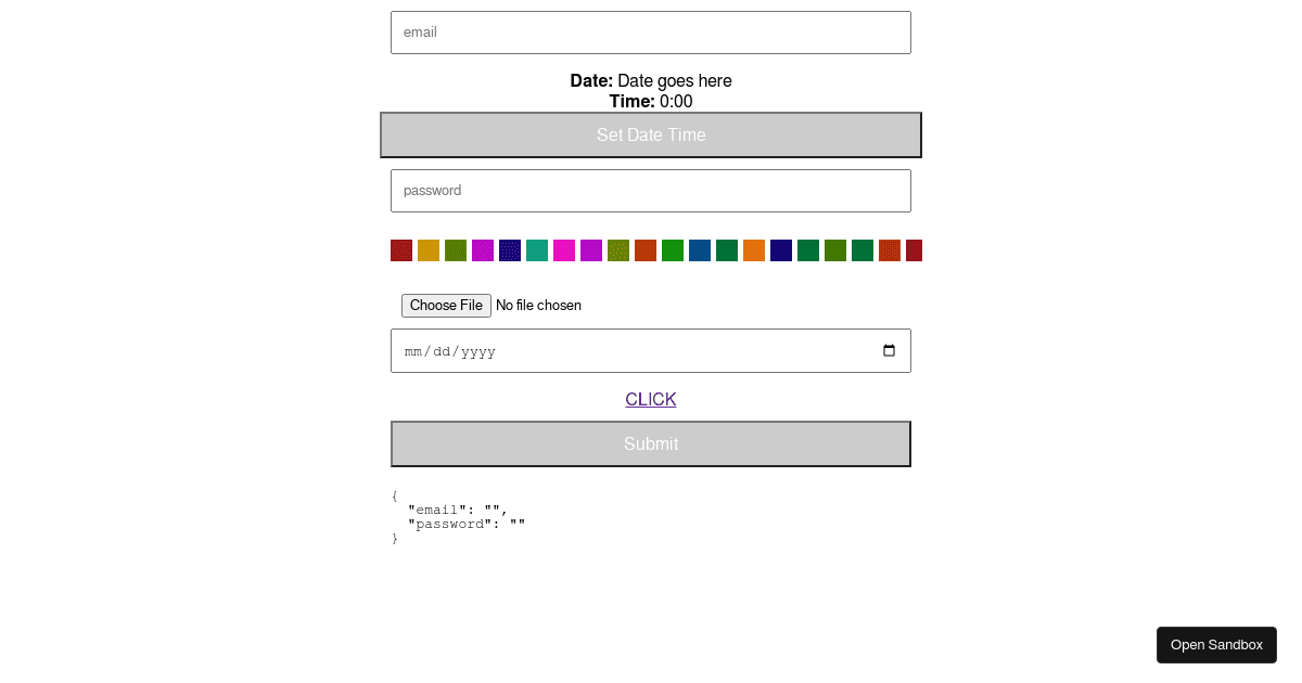 Yup (forked) - Codesandbox