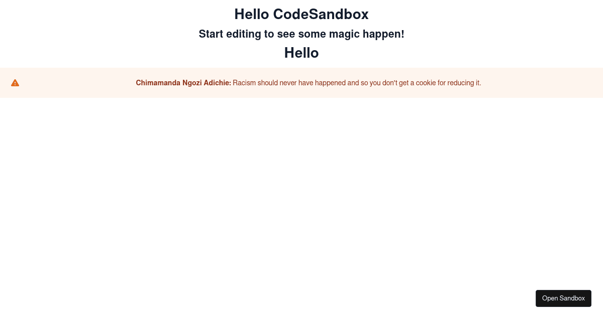 confident-hawking - Codesandbox